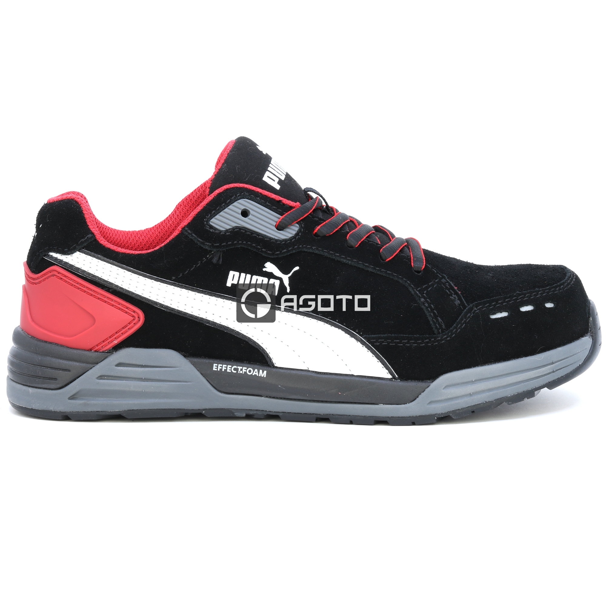 Buty robocze PUMA Airtwist black-red S3 ESD | Asoto.pl